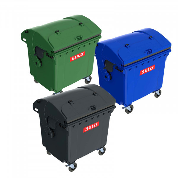 SULO® MGB 1100 Müllcontainer mit Rundeckel und Deckel-in-Deckel ...