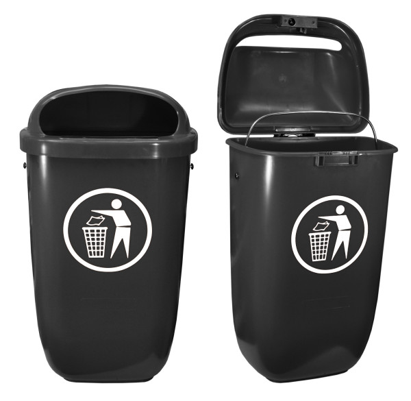 Sulo wastepaper basket waste garbage can gray according to DIN 30713